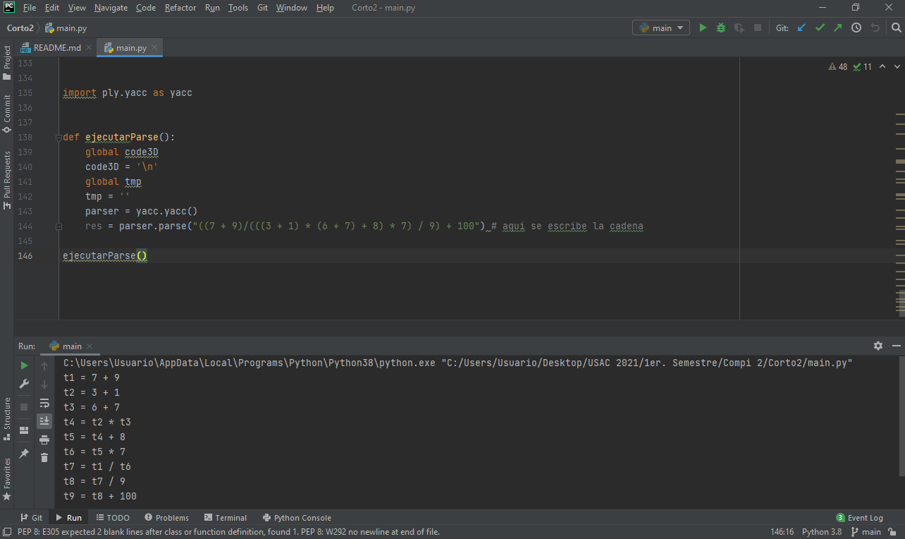 GitHub - javlm/Intermediate_CodeGen
