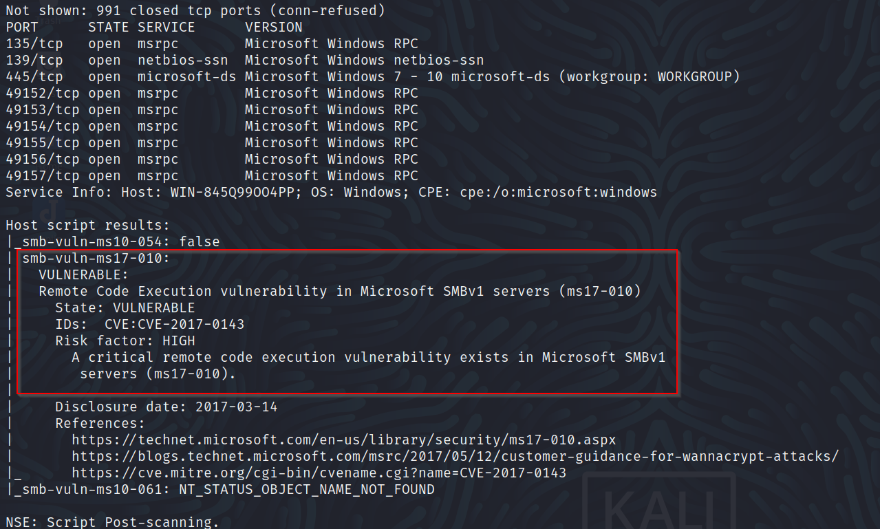 GitHub - Ethical-Dyl/EternalBlue: This is a writeup on how to exploit the ever popular ...