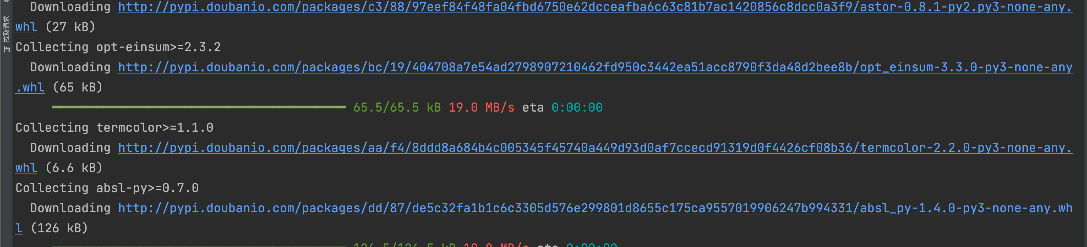 python3.6 install tensorflow1.12.0 rely on termcolor, install termcolor failed! · Issue #43 ...