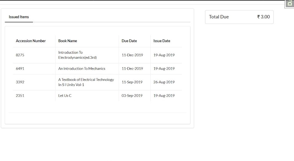 Group#20 - Library module(Non returned books are not shown in issued ...