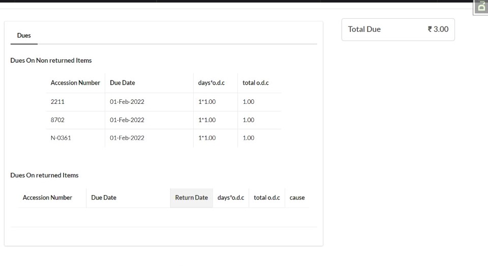 Group#20 - Library module(Non returned books are not shown in issued ...
