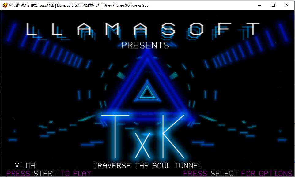 Llamasoft TxK [PCSB00494] · Issue #481 · Vita3K/compatibility · GitHub