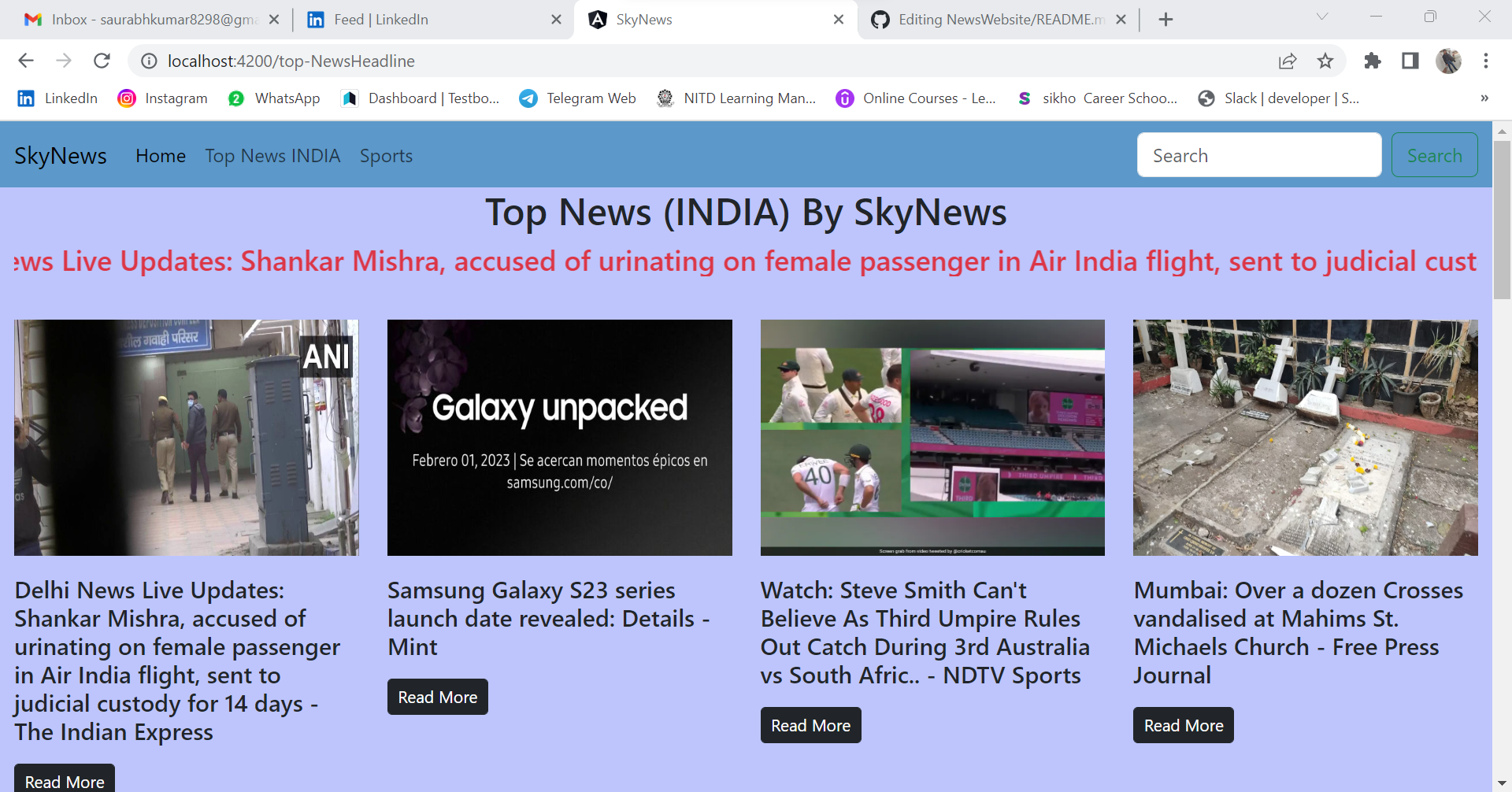 GitHub - skysau/NewsWebsite: news website