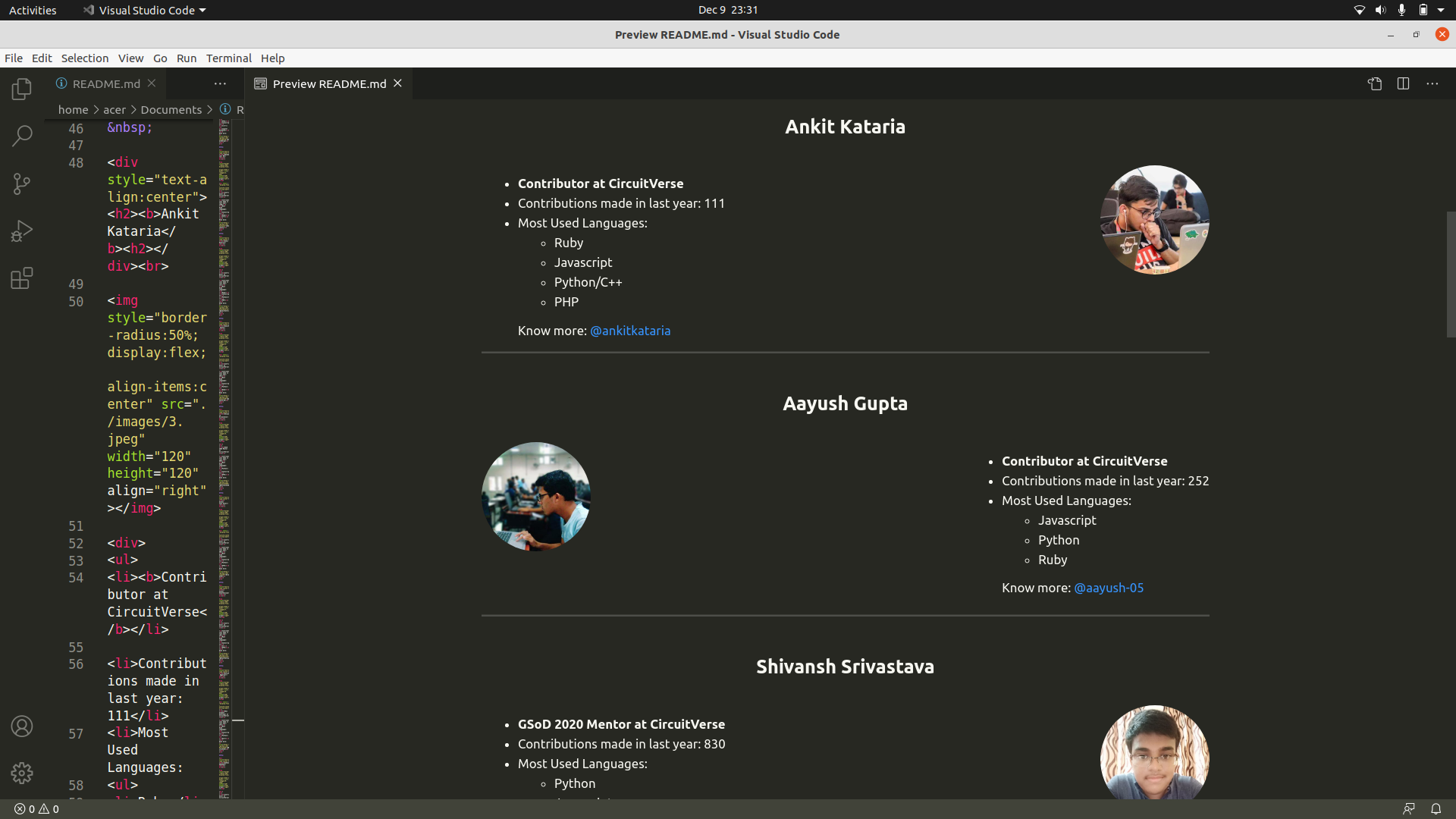 Create "Humans of CircuitVerse" markdown page · Issue #2005 · CircuitVerse/CircuitVerse · GitHub