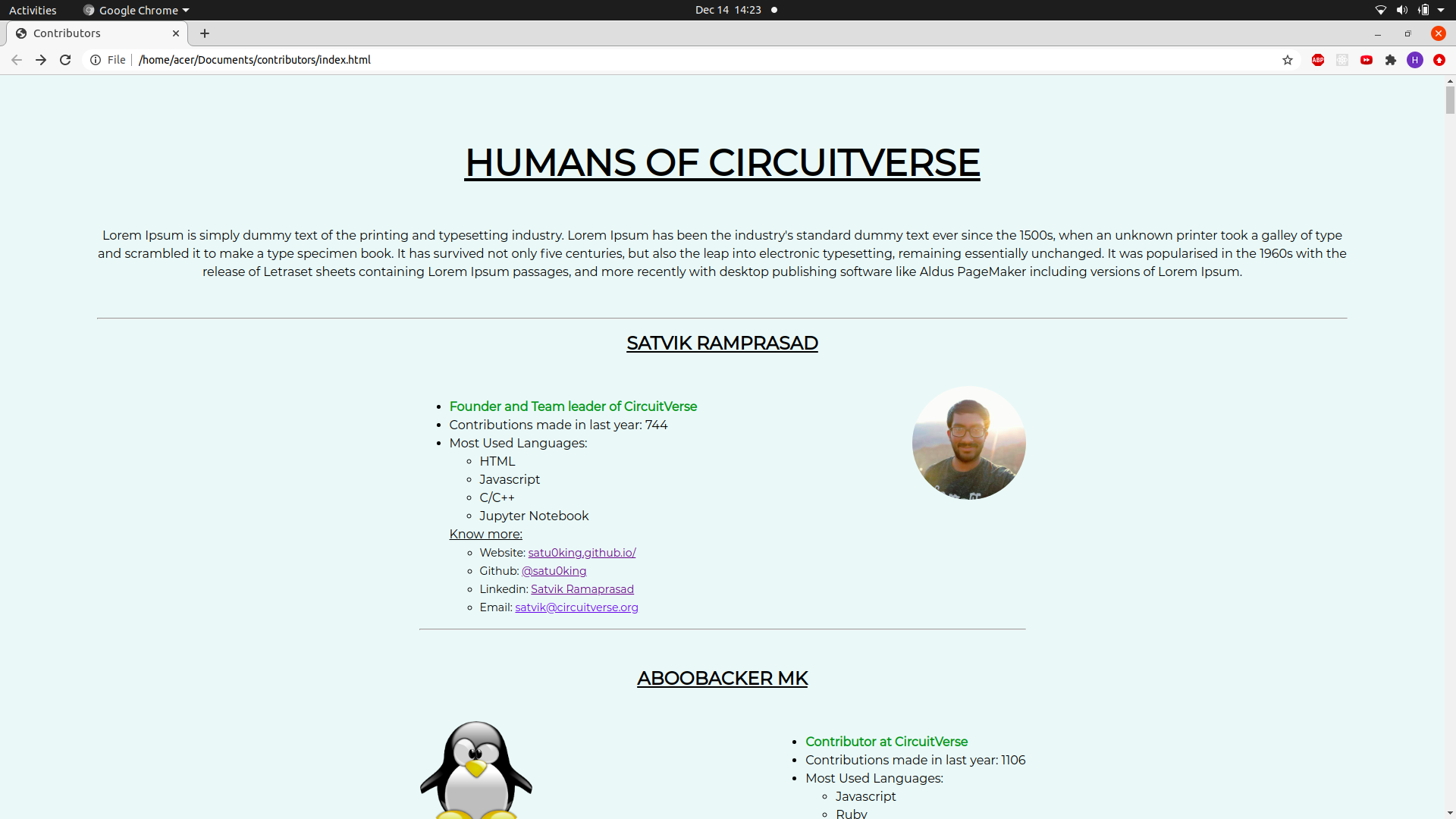 Create "Humans of CircuitVerse" markdown page · Issue #2005 · CircuitVerse/CircuitVerse · GitHub