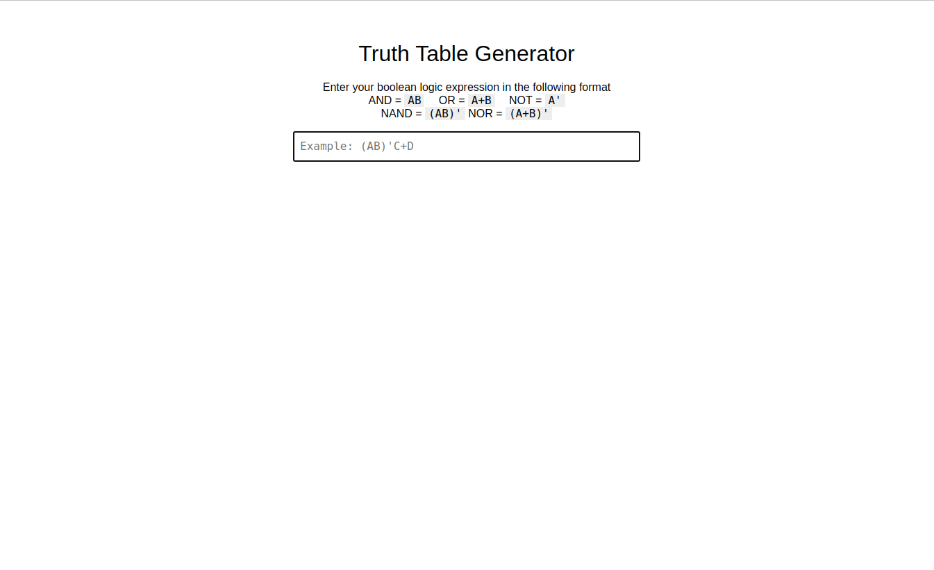 Update truth_table.html by harshitaaaaaa · Pull Request #472 · CircuitVerse/Interactive-Book ...