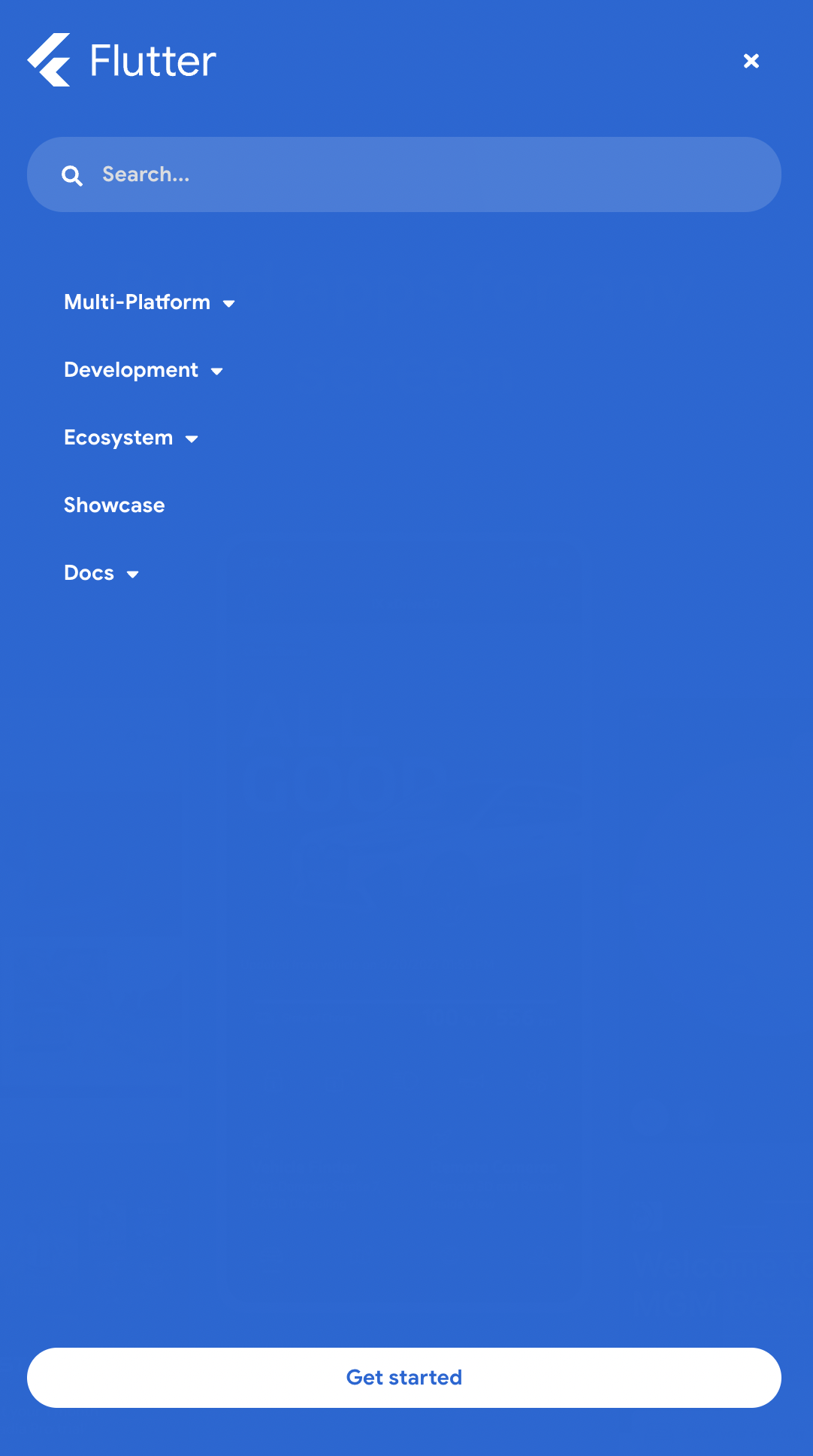 Unify flutter.dev and docs.flutter.dev nav bar / hamburger menus ...