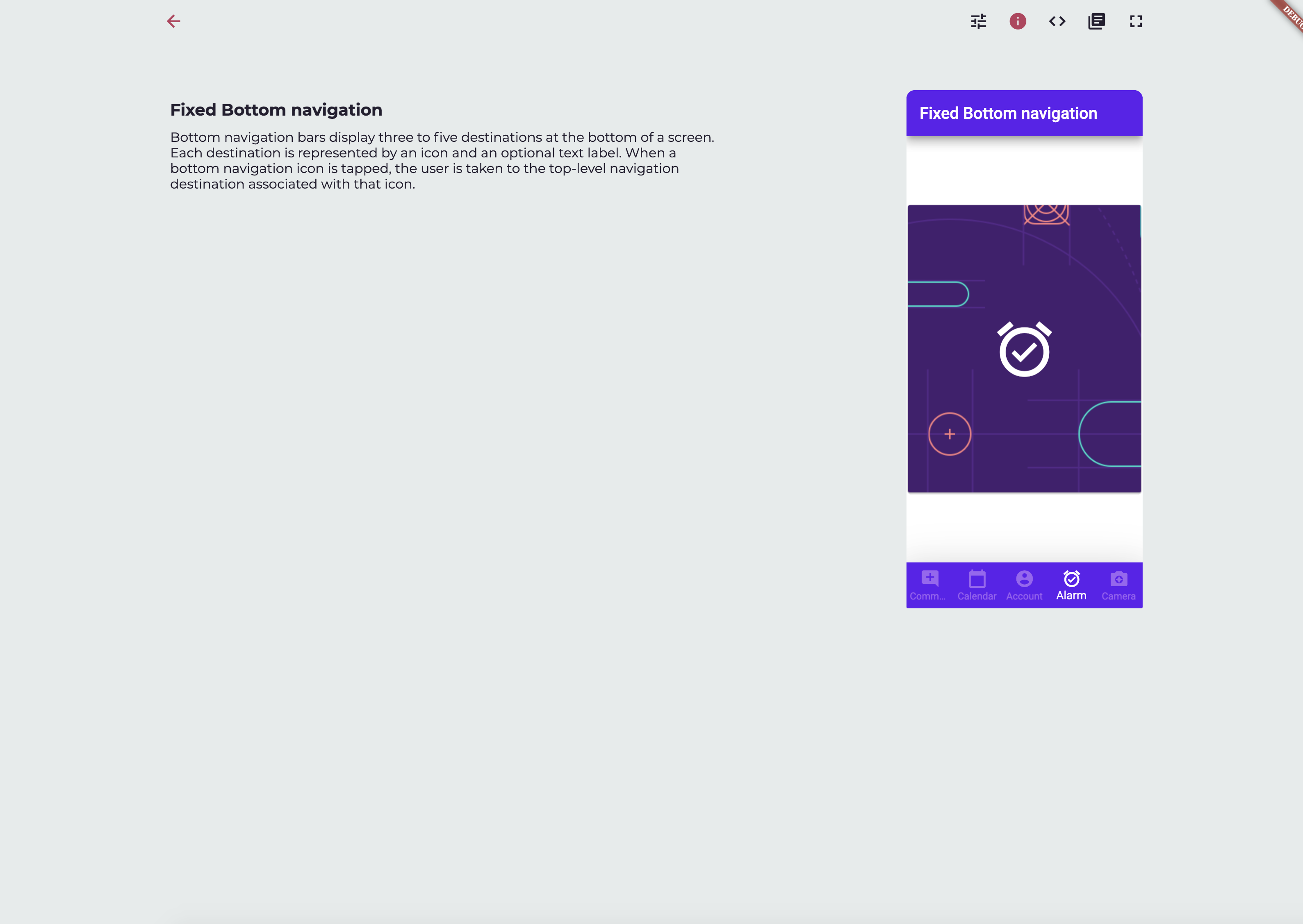 Add Bottom Navigation demo by guidezpl · Pull Request #140 · material-components/material ...