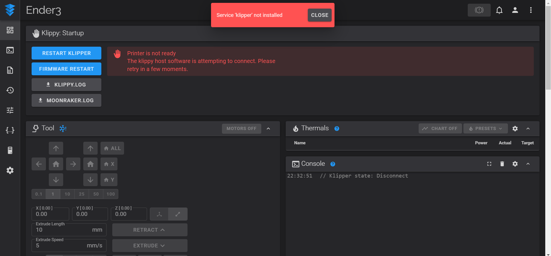Stuck on : Please connect your phone to the printer · Issue #2 · gaifeng8864/klipper-on-android ...