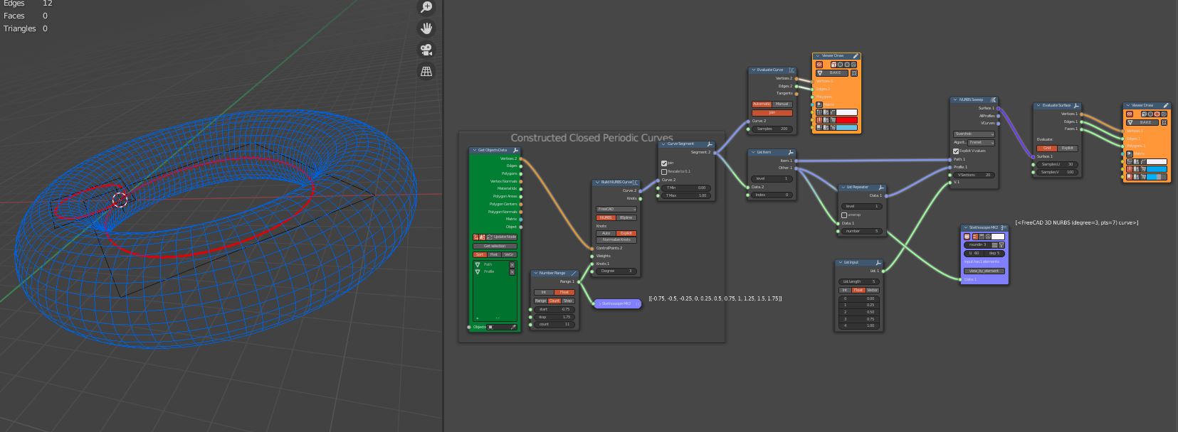 NURBS Sweep and Loft issues using FreeCAD curves · Issue #4735 · nortikin/sverchok · GitHub