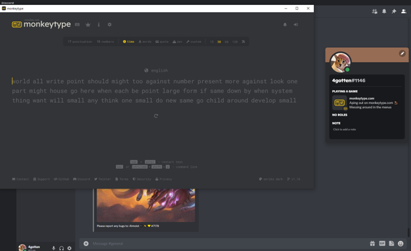 GitHub - Atmosphericss/monkeytype: Desktop version of the typing website monkeytype.