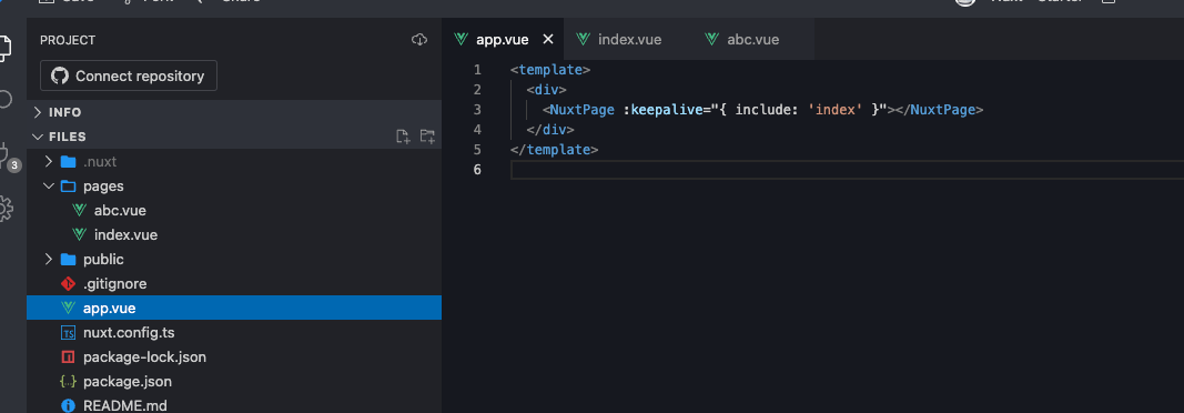 keepailve include is invalid when use component in app.vue · Issue #20480 · nuxt/nuxt · GitHub
