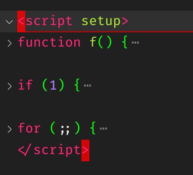 code folding error · Issue #414 · vuejs/language-tools · GitHub