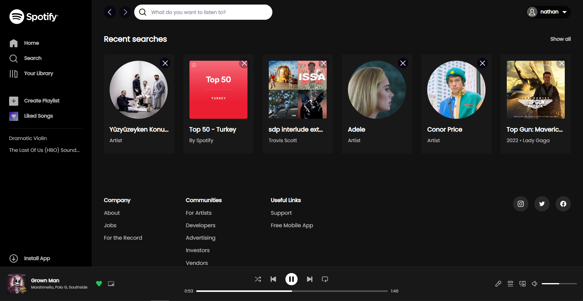 GitHub - Charyyev17/spotify-clone