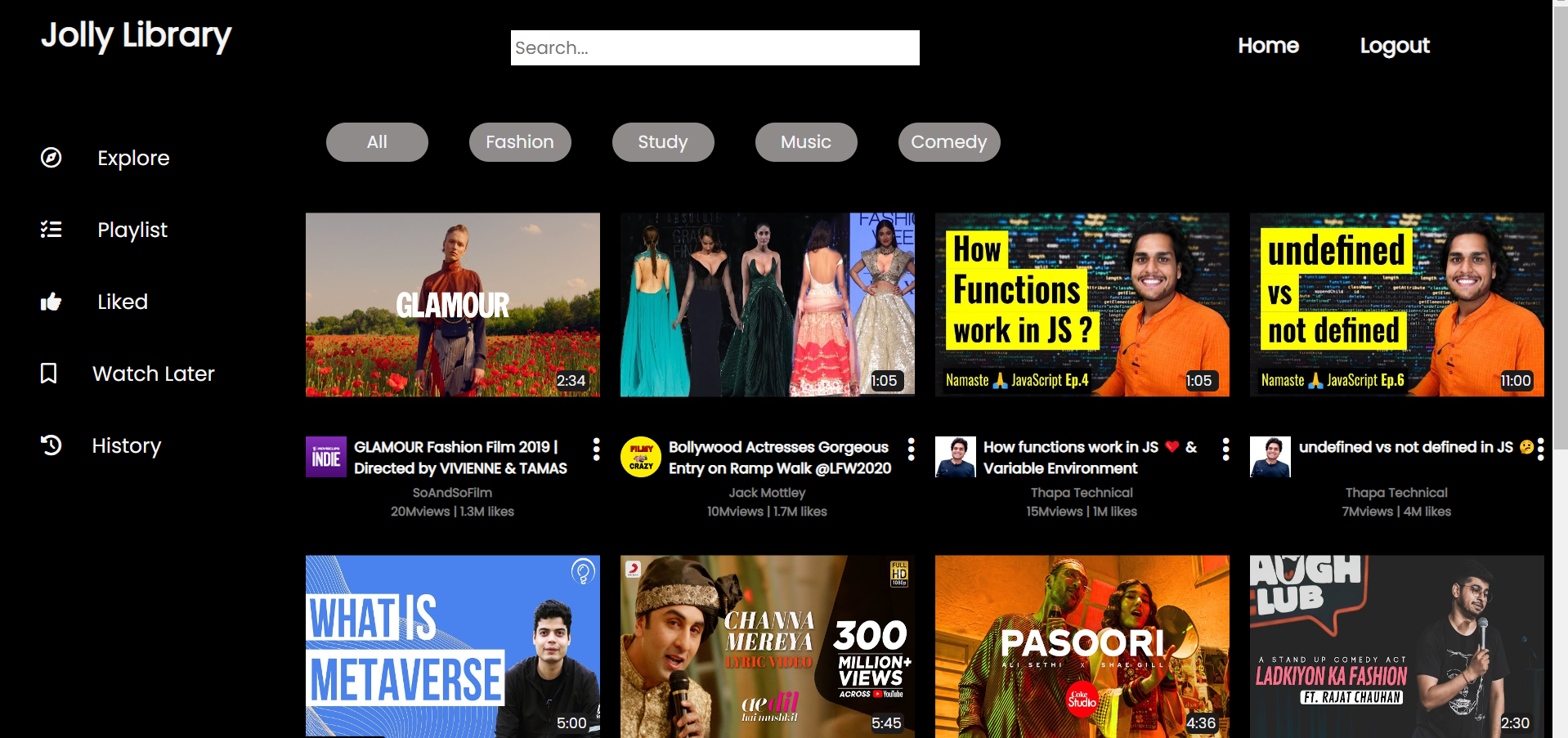 GitHub - Divya70/video-library: Jolly Library is a video library where you can watch all your ...