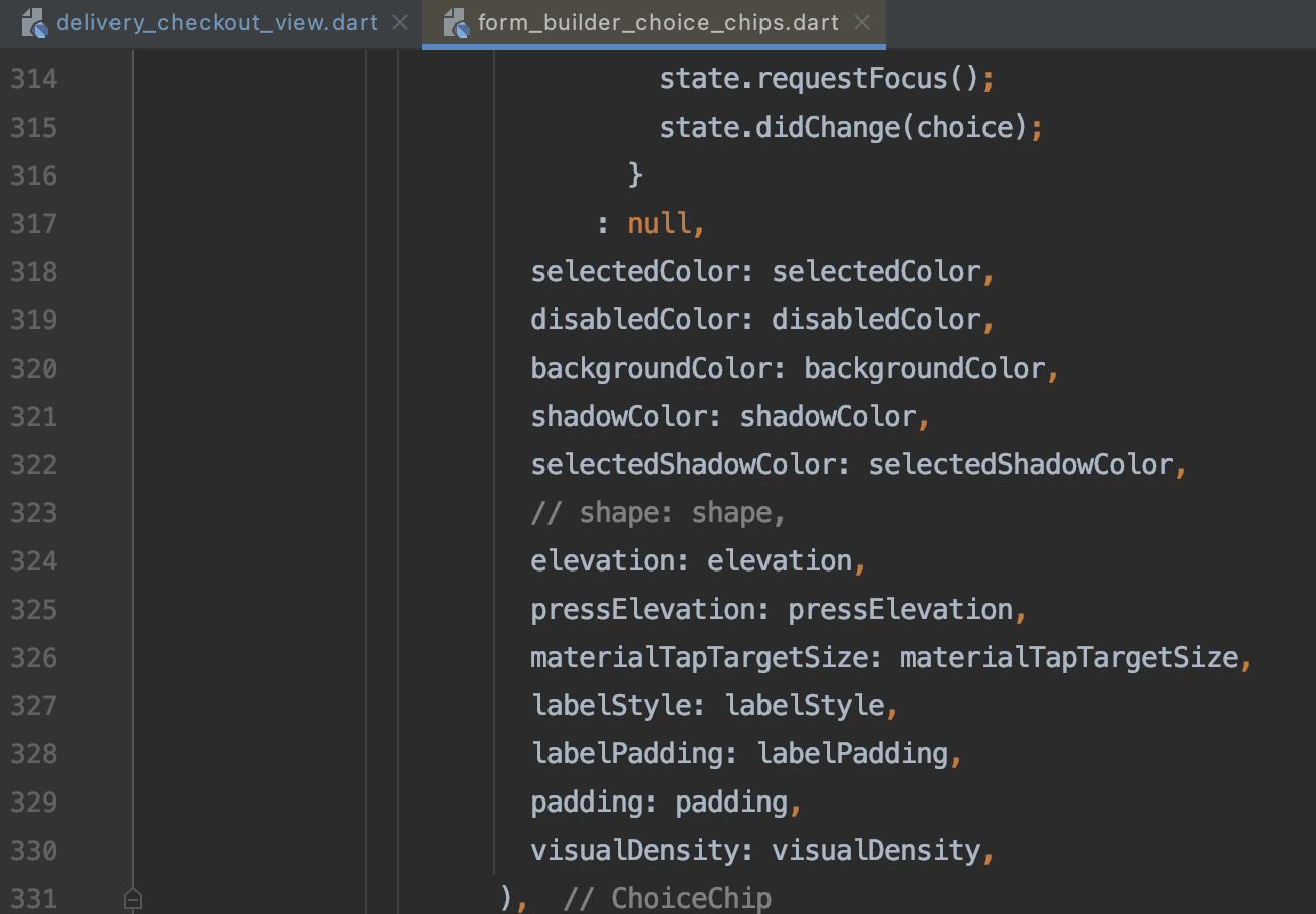 FormBuilderChoiceChip shape not working · Issue #765 · flutter-form-builder-ecosystem/flutter ...