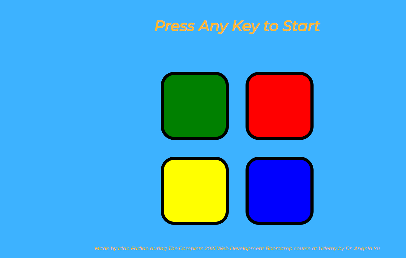 GitHub - idanfadlon/Simon-Game