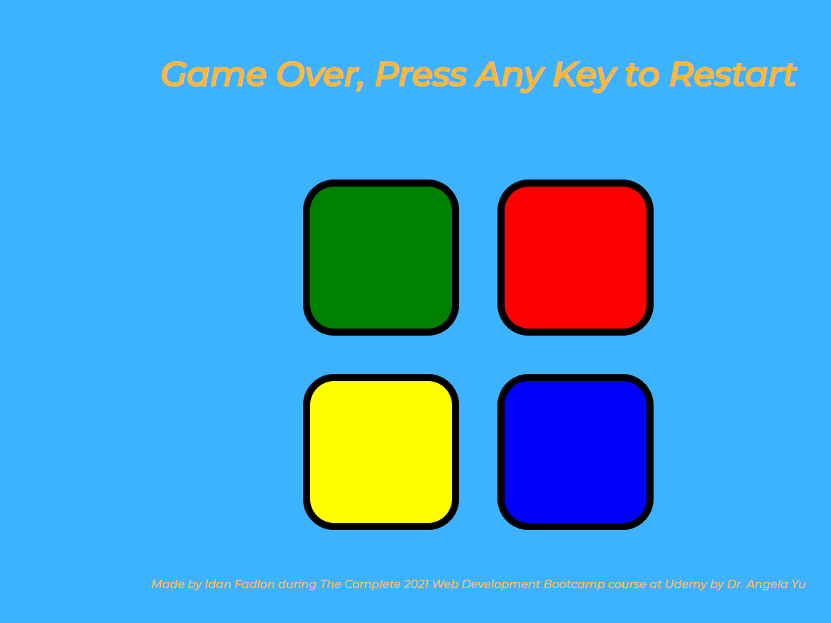 GitHub - idanfadlon/Simon-Game