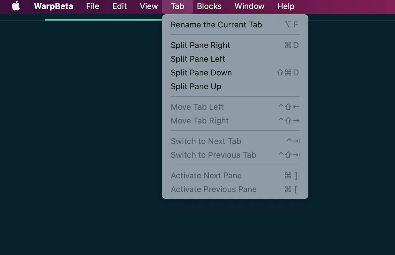 Wrong shortcut displayed for Rename the Current Tab in the menu · Issue #1691 · warpdotdev/Warp ...
