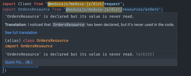 @medusa/medusa-js version 1.3.7 not exporting types · Issue #3082 ...