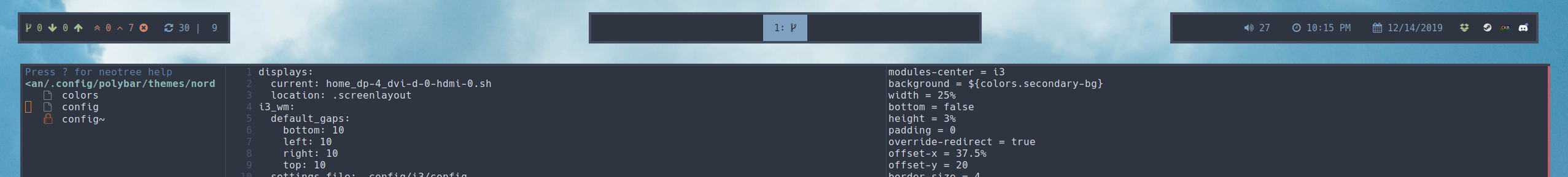 wrong alignments with scripts and tail output · Issue #1903 · polybar/polybar · GitHub