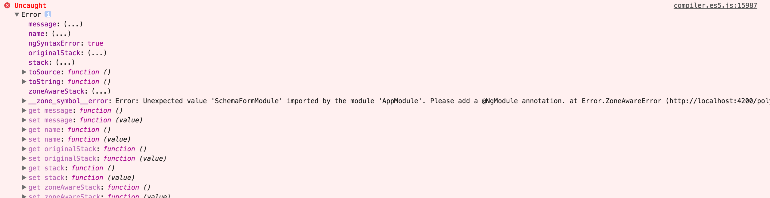 Development Demo Not Working · Issue 104 · Guillotinawebngx Schema 