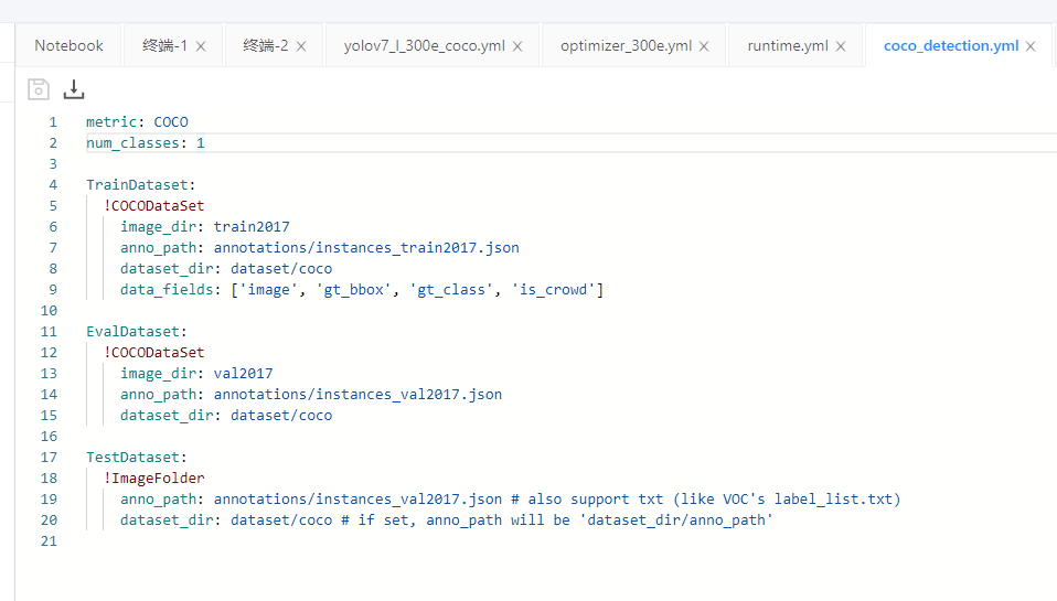 使用自定义数据集训练yolo7模型报错 · Issue #7021 · PaddlePaddle/PaddleDetection · GitHub