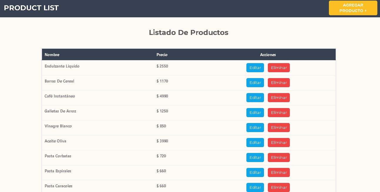 GitHub - lukasFloresGonzalez/productList: Pagina web CRUD creada con React, Redux, Tailwind y ...