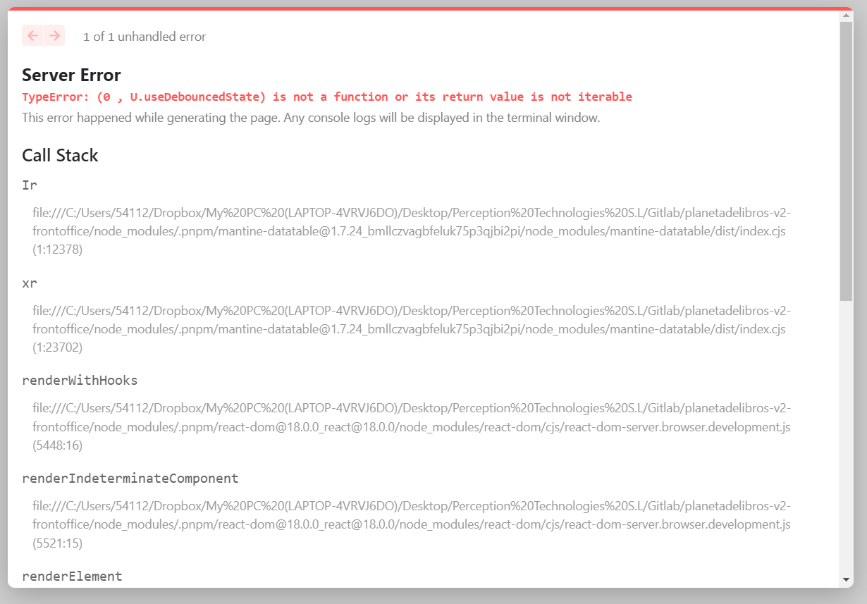 Debounce Error · Issue 147 · Icflorescu Mantine Datatable · Github