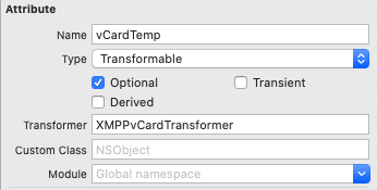 Core Data attribute vCardTemp does not provide transformer with NSSecureCoding · Issue #1159 ...