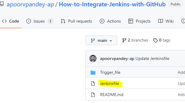 Documentation · Issue #1 · apoorvpandey-ap/How-to-Integrate-Jenkins-with-GitHub · GitHub