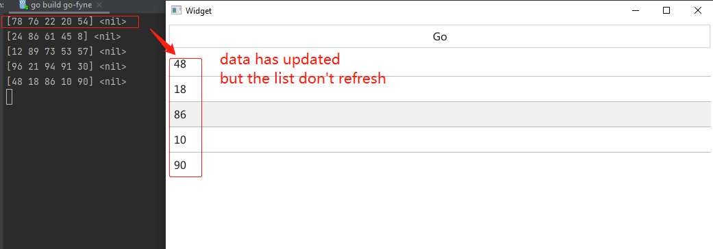 widget.NewListWithData don't refresh when the same len of data is updated · Issue #2843 · fyne ...