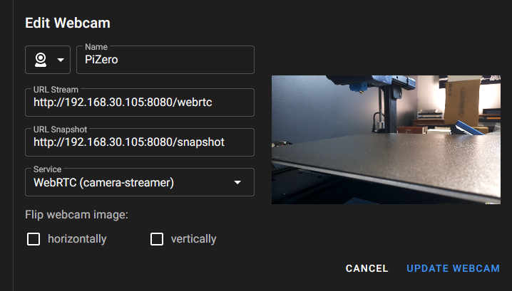 WebRtc camera being accessed on incorrect port. · Issue #213 · Clon1998/mobileraker · GitHub