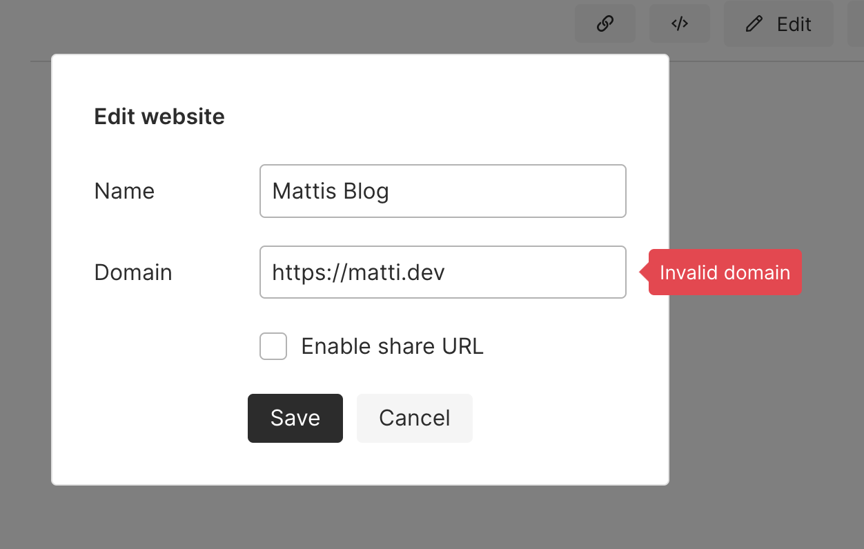 Invalid domain · Issue #547 · umami-software/umami · GitHub