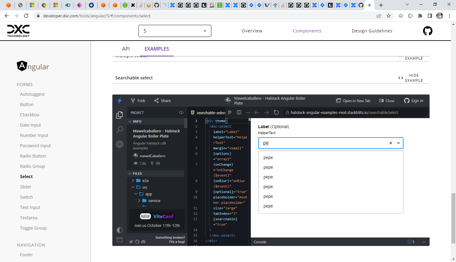 Searchable Select Up Arrow Does Not Close Dropdown · Issue 849 · Dxc Technology Halstack