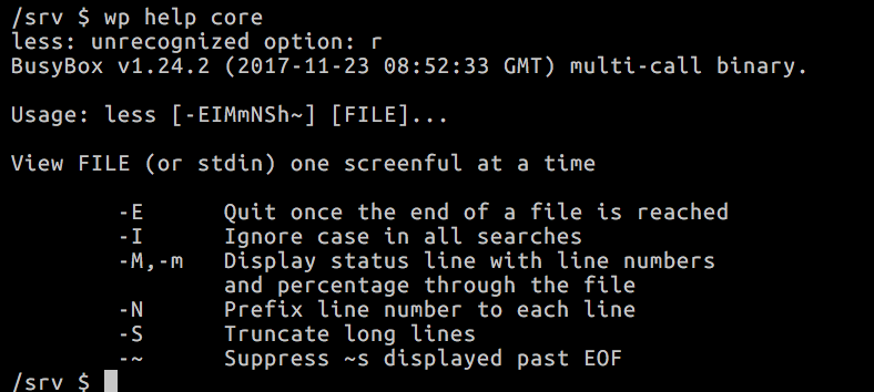Use alternate pager when `less -R` is not available (ie Busybox ...