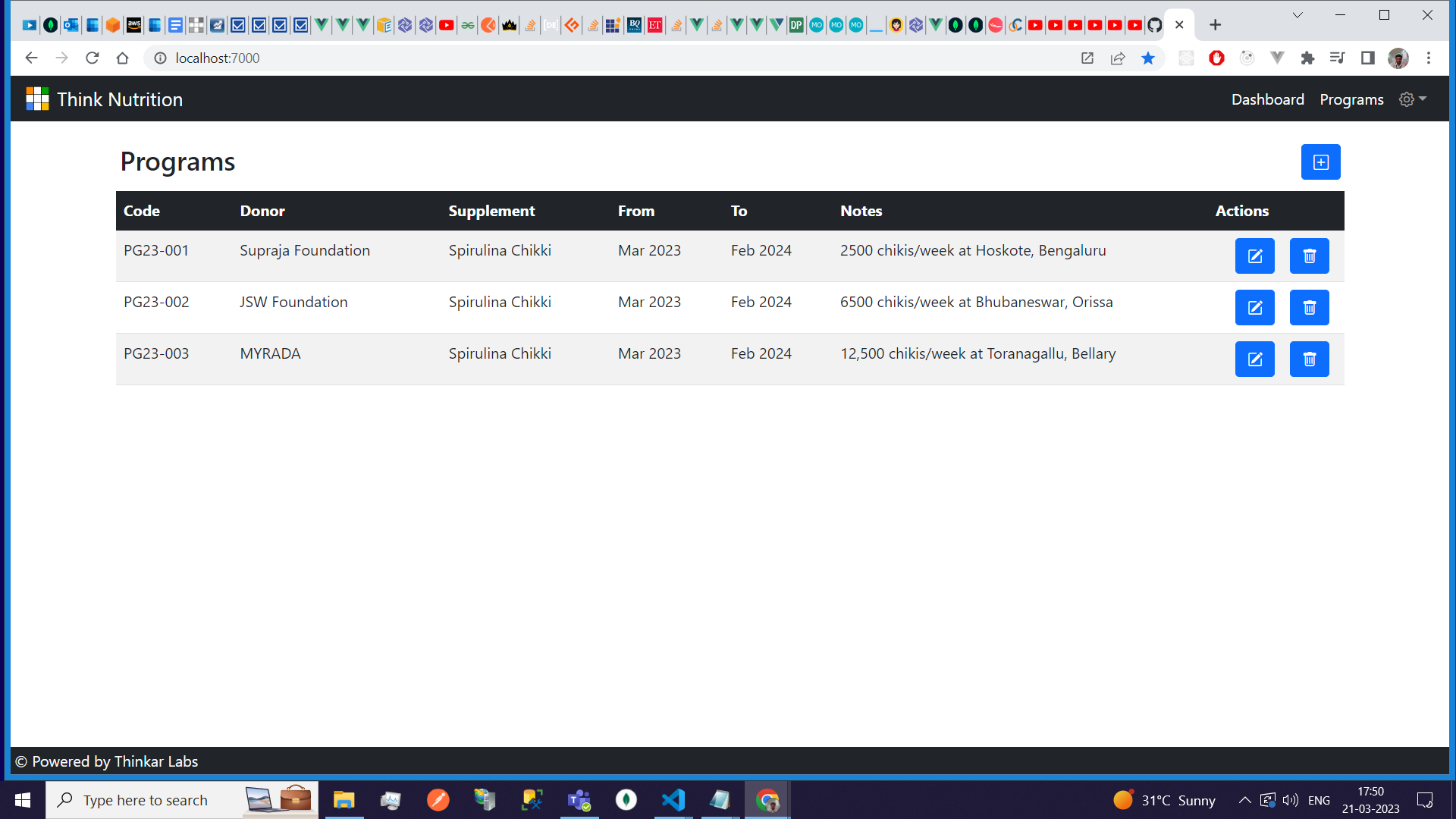 Ui Add Programs With Static List Page For Navigation · Issue 84