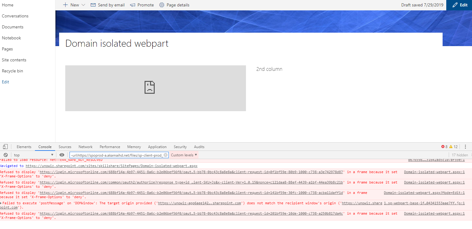 Internet Explorer 11 does not support Domain isolated webparts · Issue #4386 · SharePoint/sp-dev ...