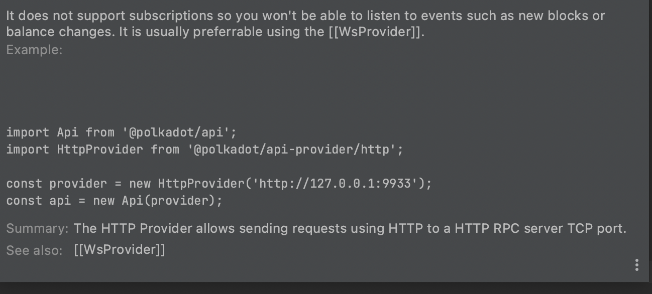 Question: ApiPromise with HttpProvider currently not possible? · Issue #3634 · polkadot-js/api ...