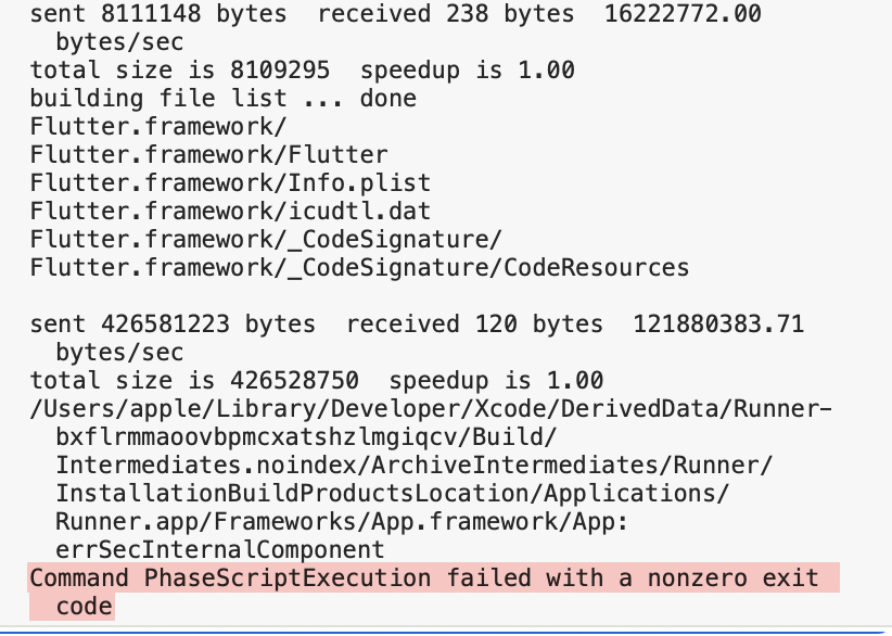 Command PhaseScriptExecution Failed With A Nonzero Exit Code Issue