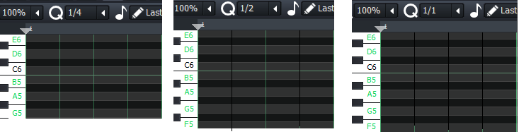 No visual diffeence of the piano-roll-grid in 1/4, 1/2 & 1/1 · Issue #5363 · LMMS/lmms · GitHub