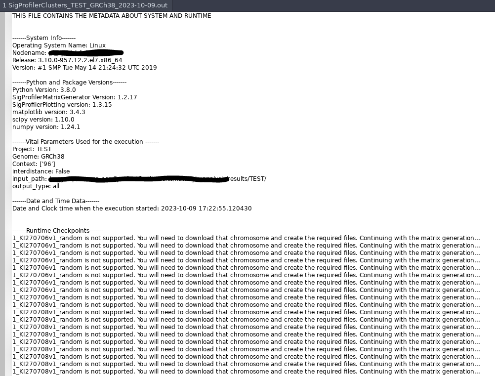 Unable to cluster mutations · Issue #17 · AlexandrovLab/SigProfilerClusters · GitHub