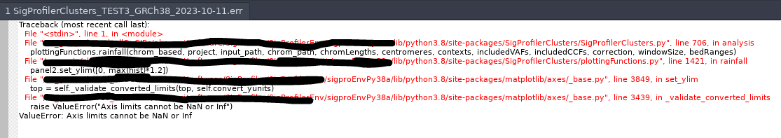 Unable to cluster mutations · Issue #17 · AlexandrovLab/SigProfilerClusters · GitHub