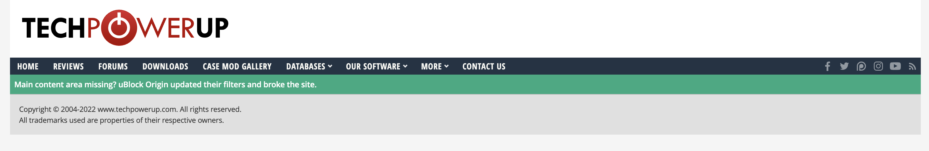 techpowerup.com: breakage · Issue #12447 · uBlockOrigin/uAssets · GitHub