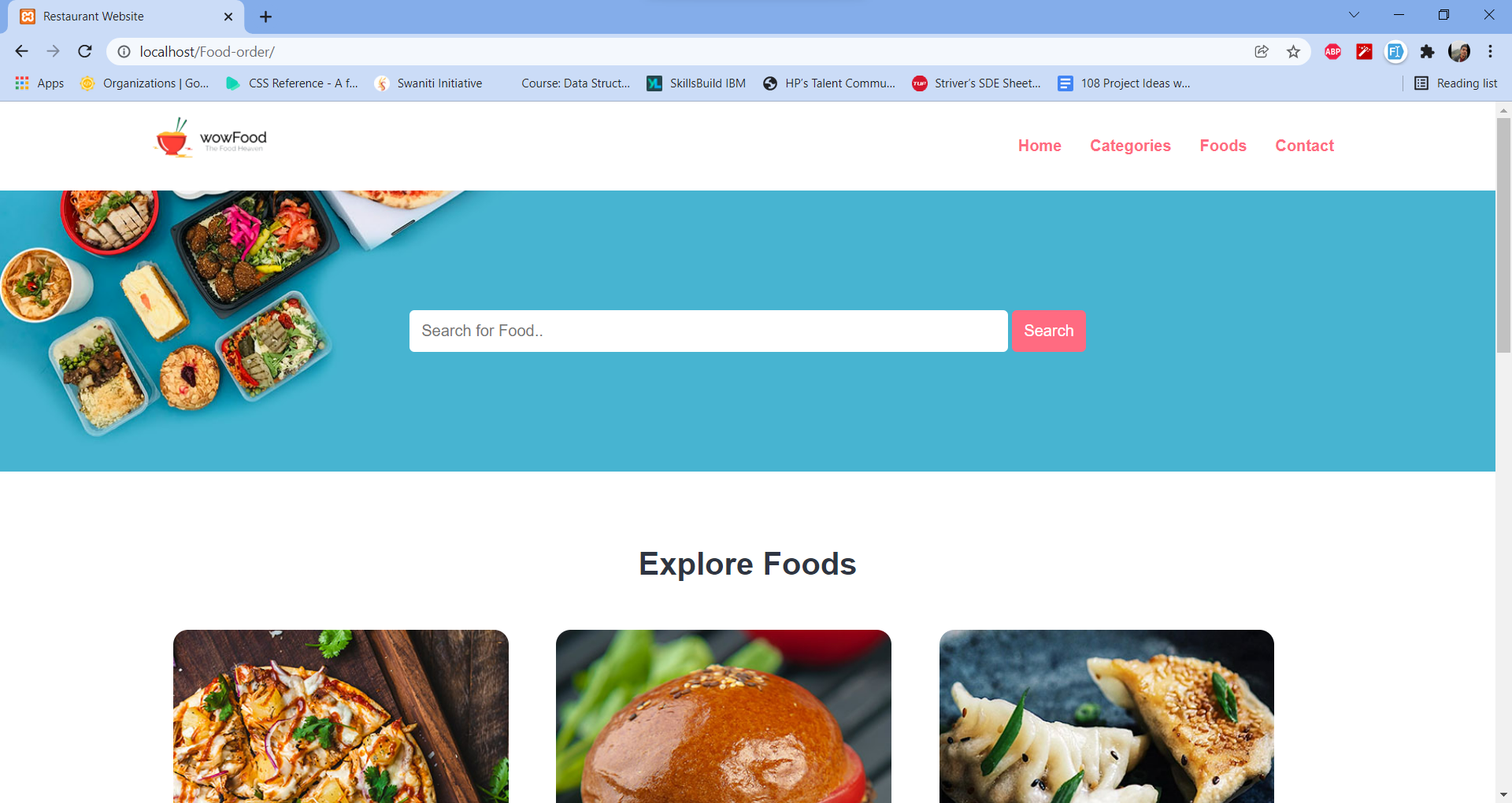 GitHub - vvirajp/Food-order-website: Fully functional and dynamic ...
