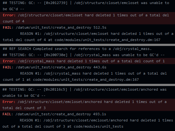 Spurious test failure: /obj/structure/closet/emcloset/anchored was ...