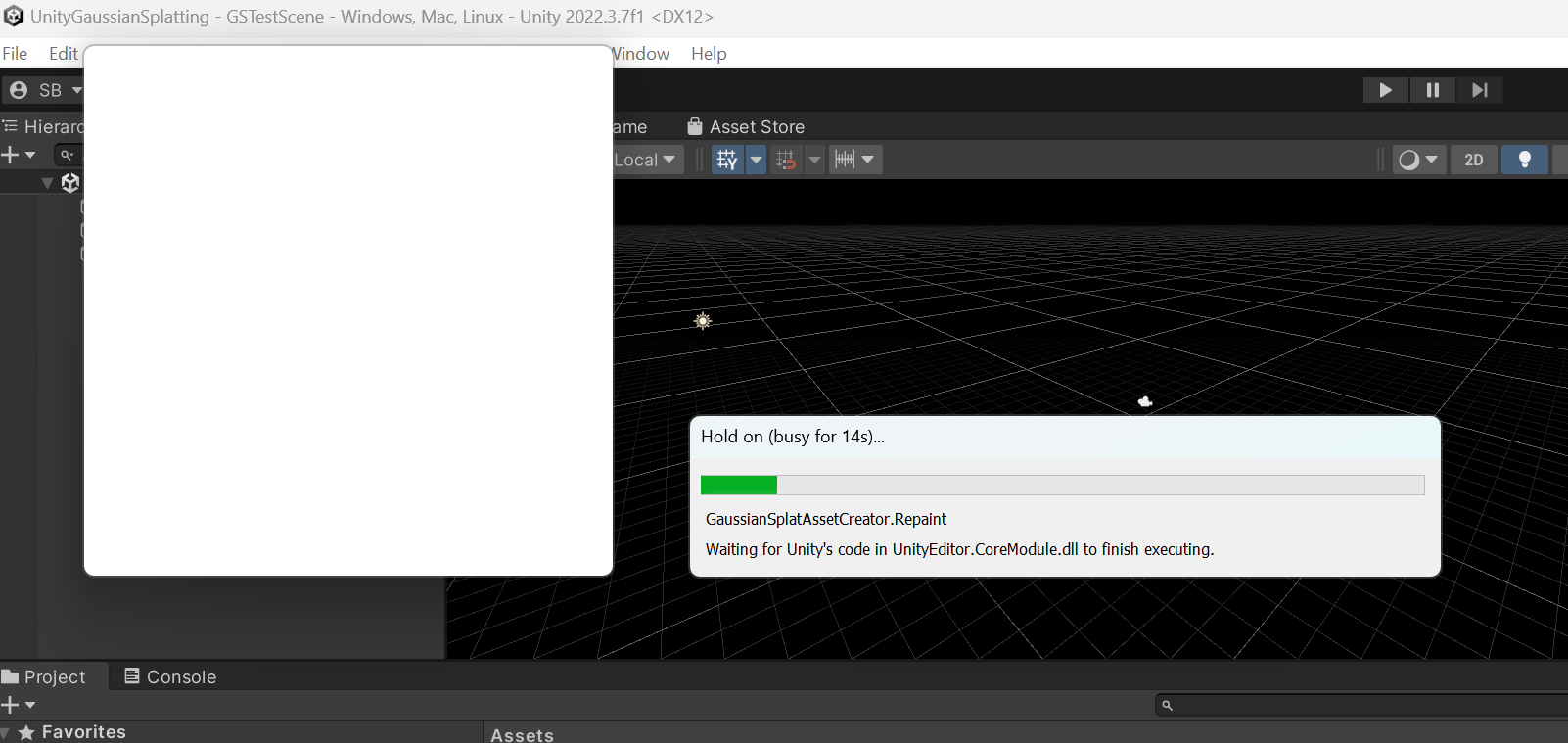 Opening "Create GaussianSplat" menu item hangs the unity editor now · Issue #29 · aras-p ...