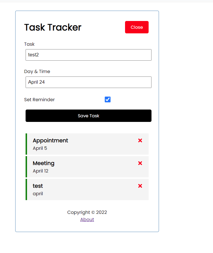 GitHub - Alexbcampbell/react-task-tracker