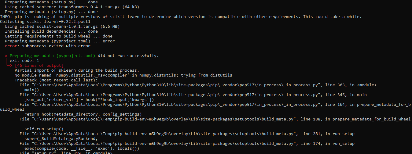 BERTOPIC dont intalling in VISUAL Studio code · Issue #460 · MaartenGr/BERTopic · GitHub
